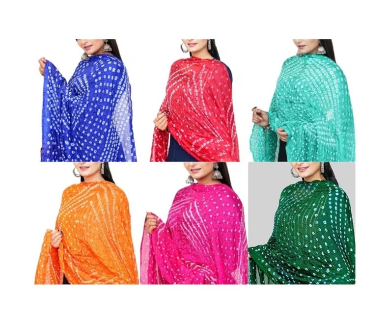 5 to 100 Pcs Rajasthani Bandhani Dupatta for Women, Bohemian Bandhani ...
