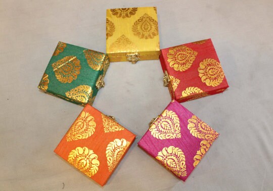 Lot of 5 to 100 Pcs Indian Sweet Boxes, Indian Wedding Gift, Bridesmaid ...