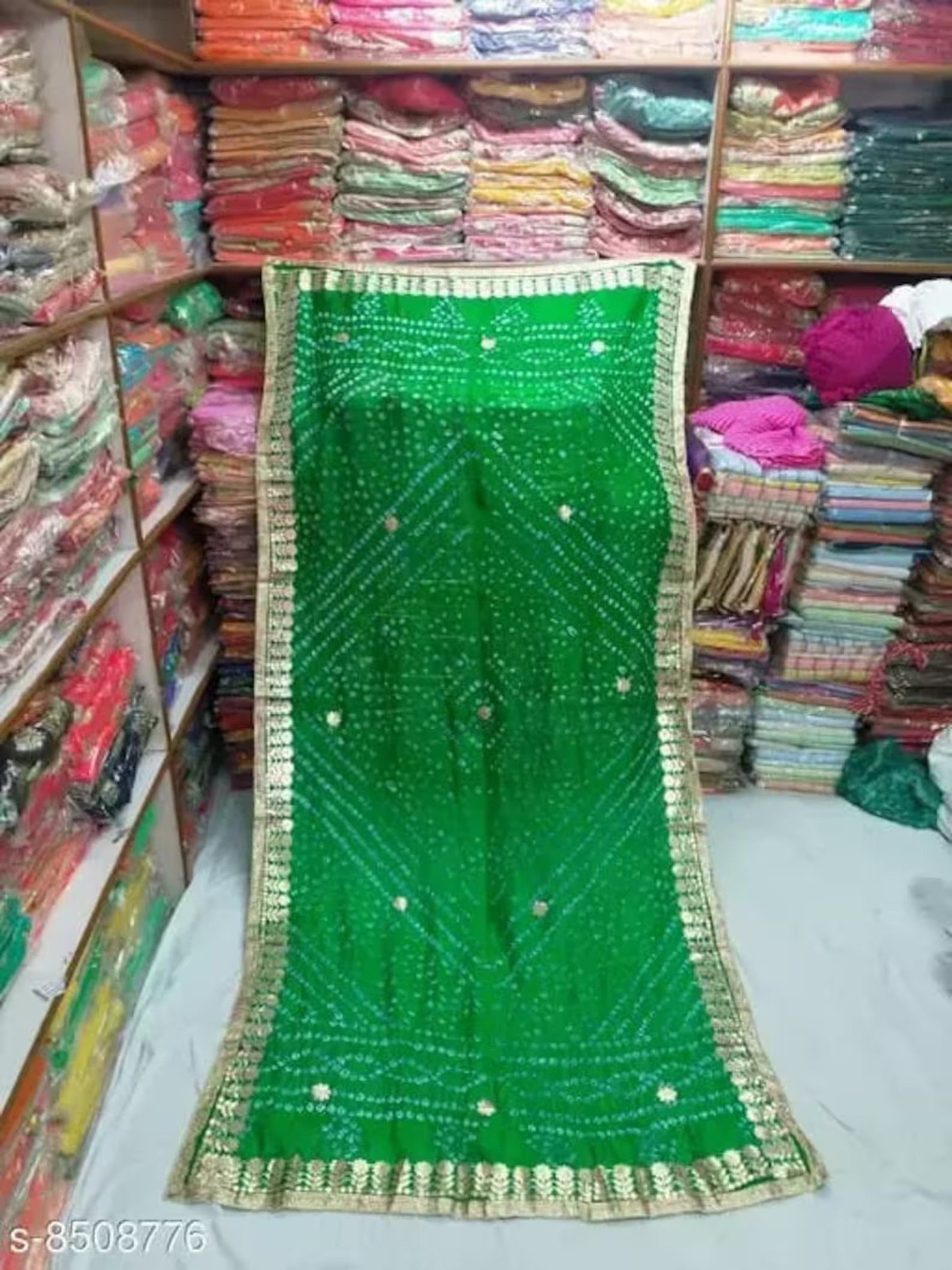 Handmade Bandhani Bandhej Solid Color Dupatta, Bohemian Women ...