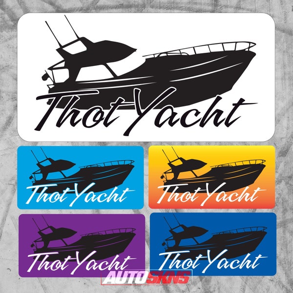 Thot Yacht License Plate - Etsy
