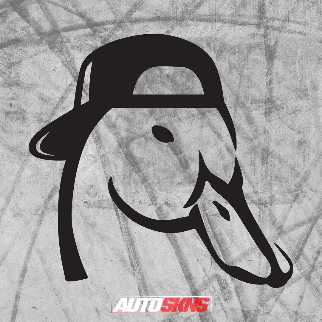 Mallard With Backward Hat Premium Vinyl Decal 4 Colors 4 Sizes - Etsy
