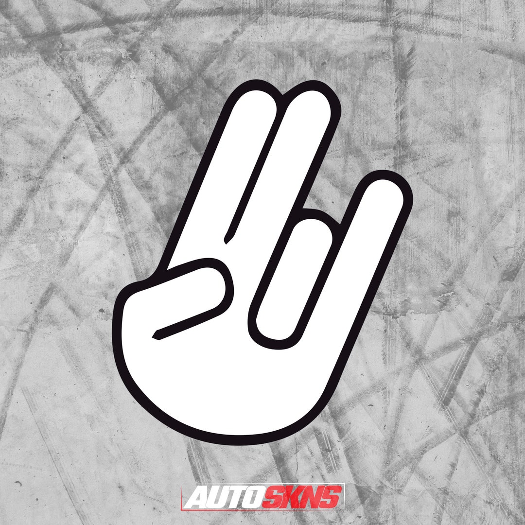 Shocker Hand Premium Vinyl Sticker 12 COLOR OPTIONS - Etsy