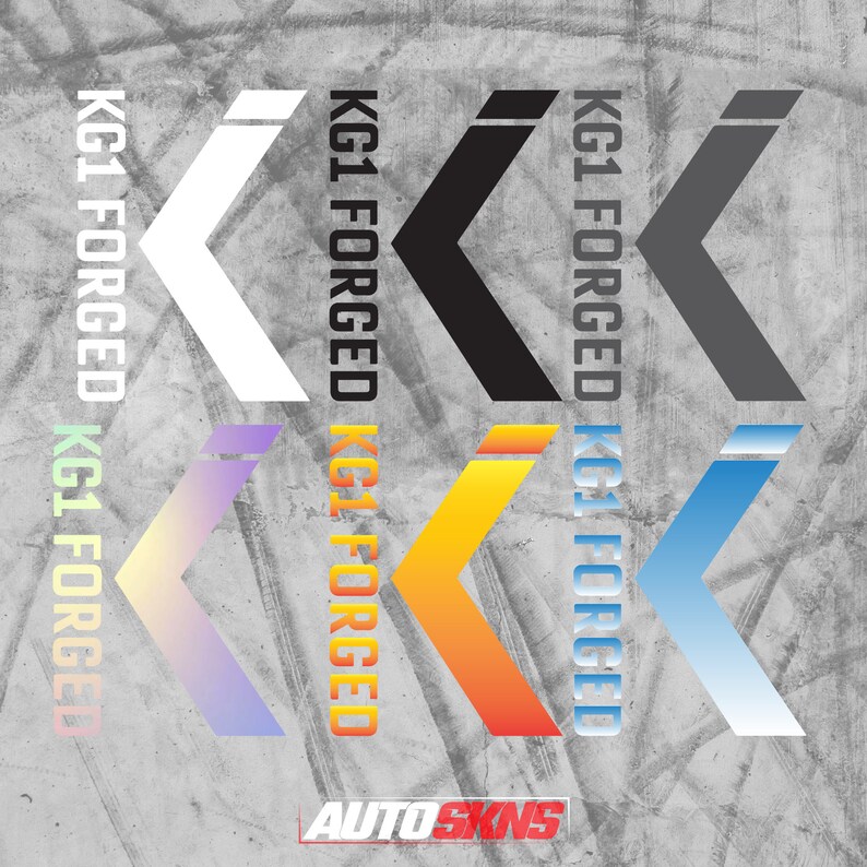 KG1 Forged Vinyl Decal 6 Colors 10 Sizes Easy Application - Etsy