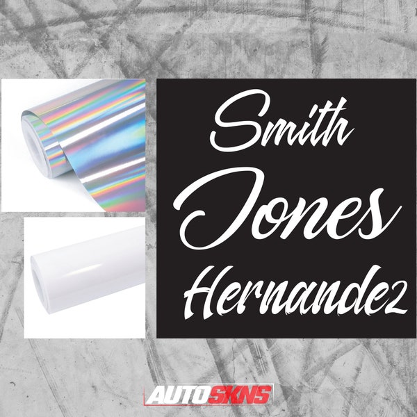 Last Name Decal - Etsy