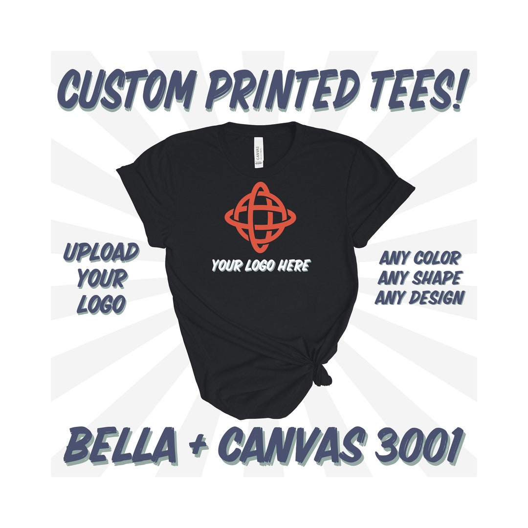 Custom Logo Printed Tees Put Your Logo on a Tee Any Shape, Color, and ...