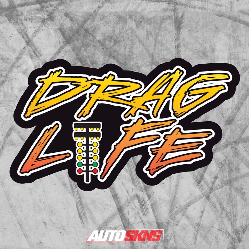 Drag Life Premium Vinyl Sticker | Etsy