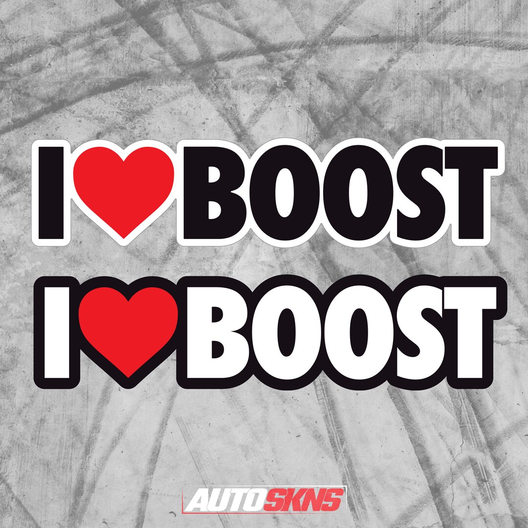 I Heart Boost Premium Vinyl Sticker Black or White Options - Etsy