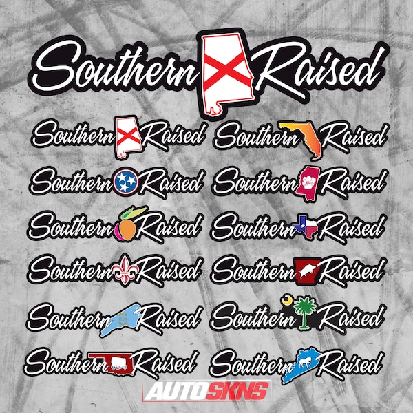 Southern Raised Svg - Etsy
