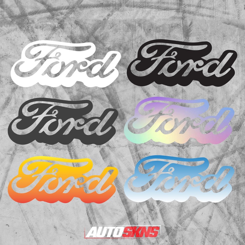 Vintage Ford Viny Decal 6 Colors 10 Sizes Easy Application - Etsy