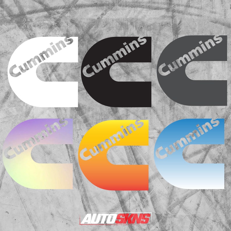 Cummins Decal 6 Colors 10 Sizes Easy Application - Etsy