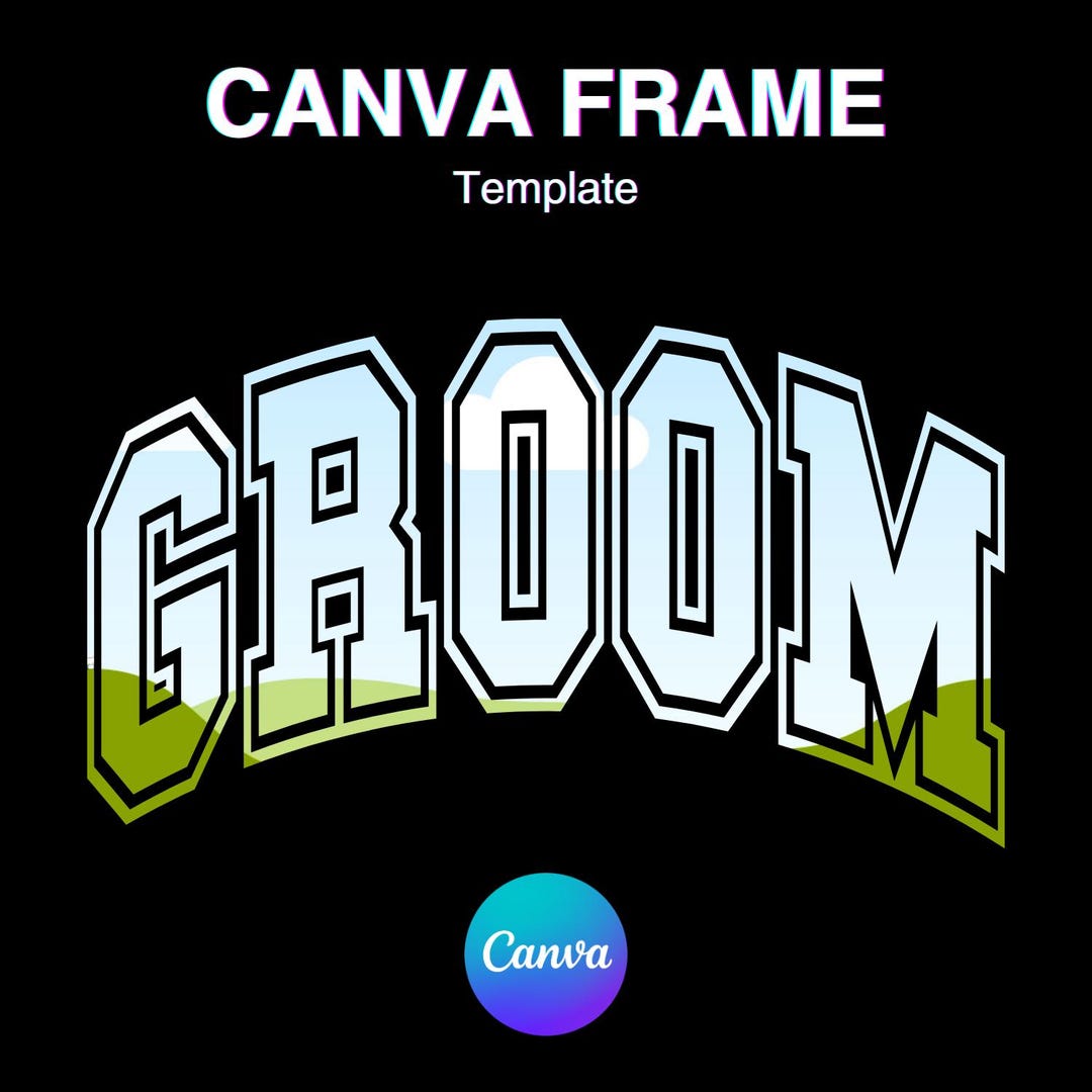 Groom Canva Frame Template, Valentine's Day Shirt Design Fill Your Own ...