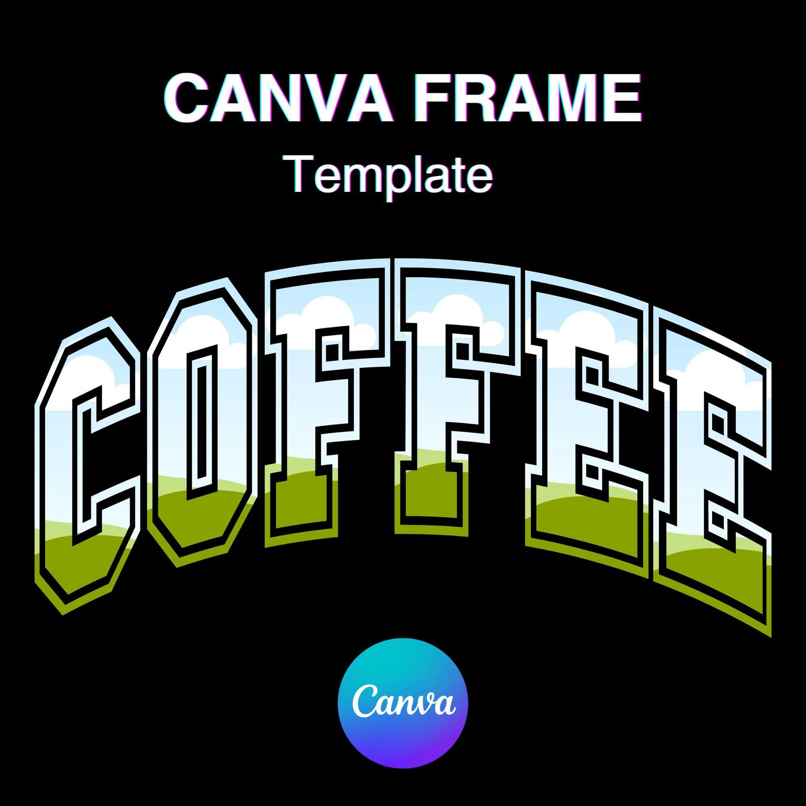 Coffee Canva Frame Template, Cafe Fill Your Own, Team Shirt Design Add ...