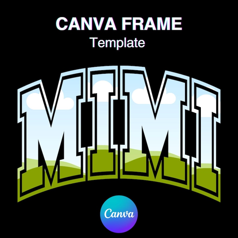 MIMI Canva Frame Template, Mother's Day Mom Fill Your Own, Add ...