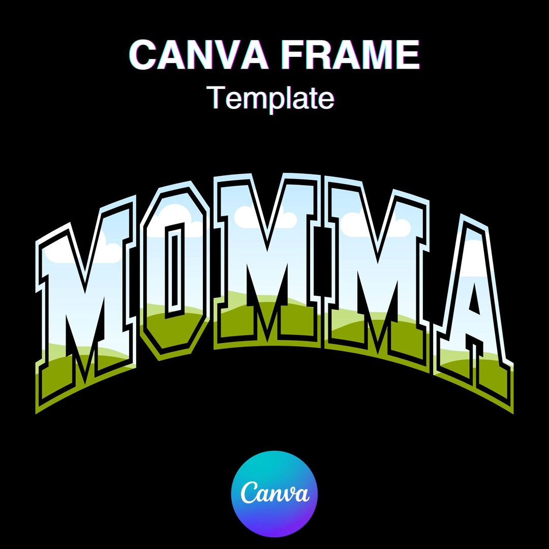 MOMMA Canva Frame Template, Mother's Day Mom Fill Your Own, Mama Add ...