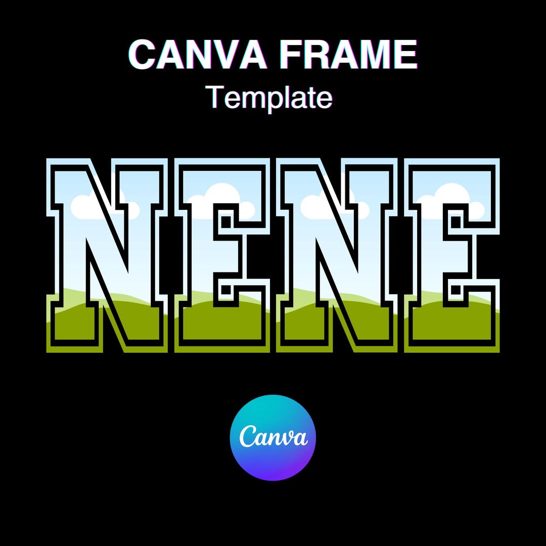 NENE Canva Frame Template, Mother's Day Mom Fill Your Own, Add ...
