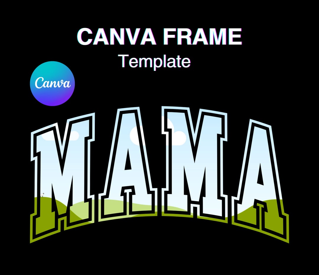 MAMA Canva Frame Template, Mother's Day Mom Fill Your Own, Add ...