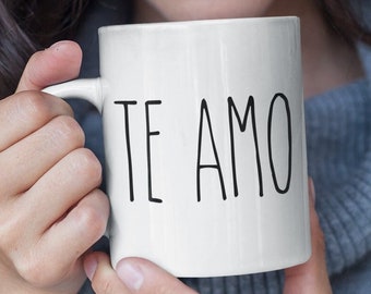 Te Amo Mug - Etsy
