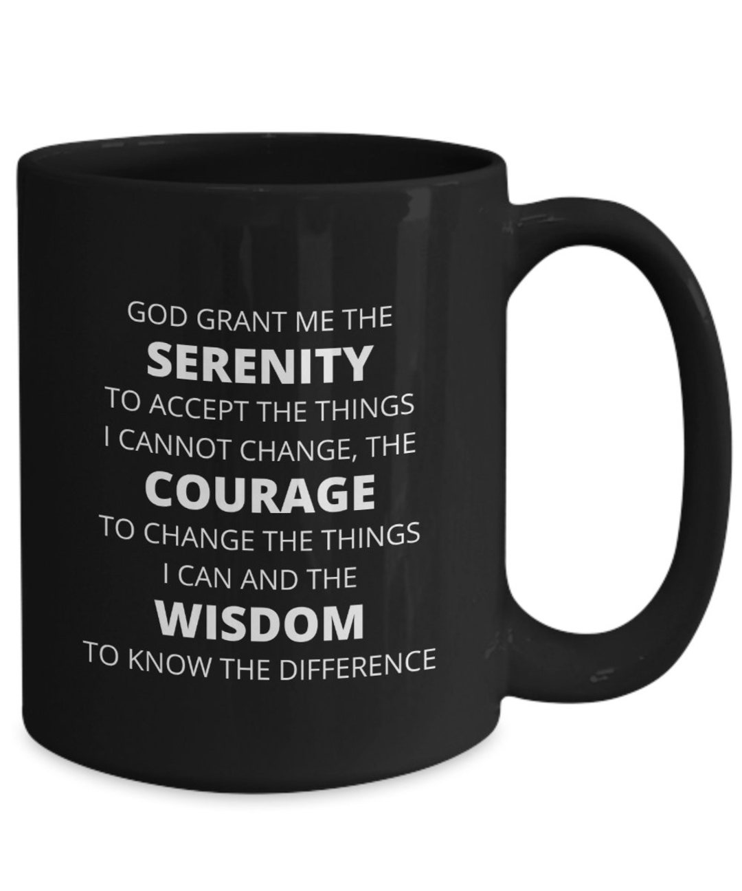 Serenity Prayer Mug Recovery Alcoholics Anonymous Aa Narcotics