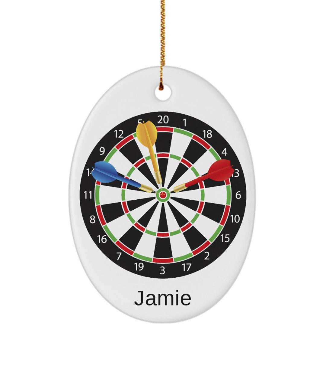 Personalized Dart Board Ornament Custom Dart Board Christmas - Etsy