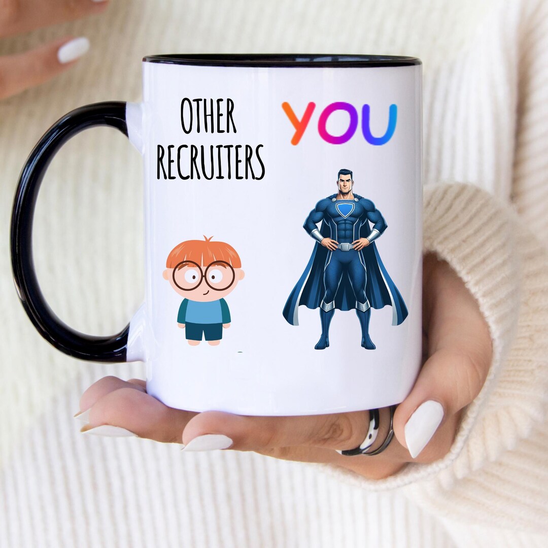Recruiters Mug, Superhero Themed Gift, Recruiter Coffee Mug, HR Gift ...