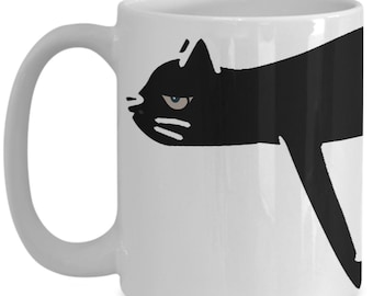 Bad Funny Cat Ceramic Mug 11oz, Cat Lover Gift, Crazy Cat Lady Mug, Cat ...