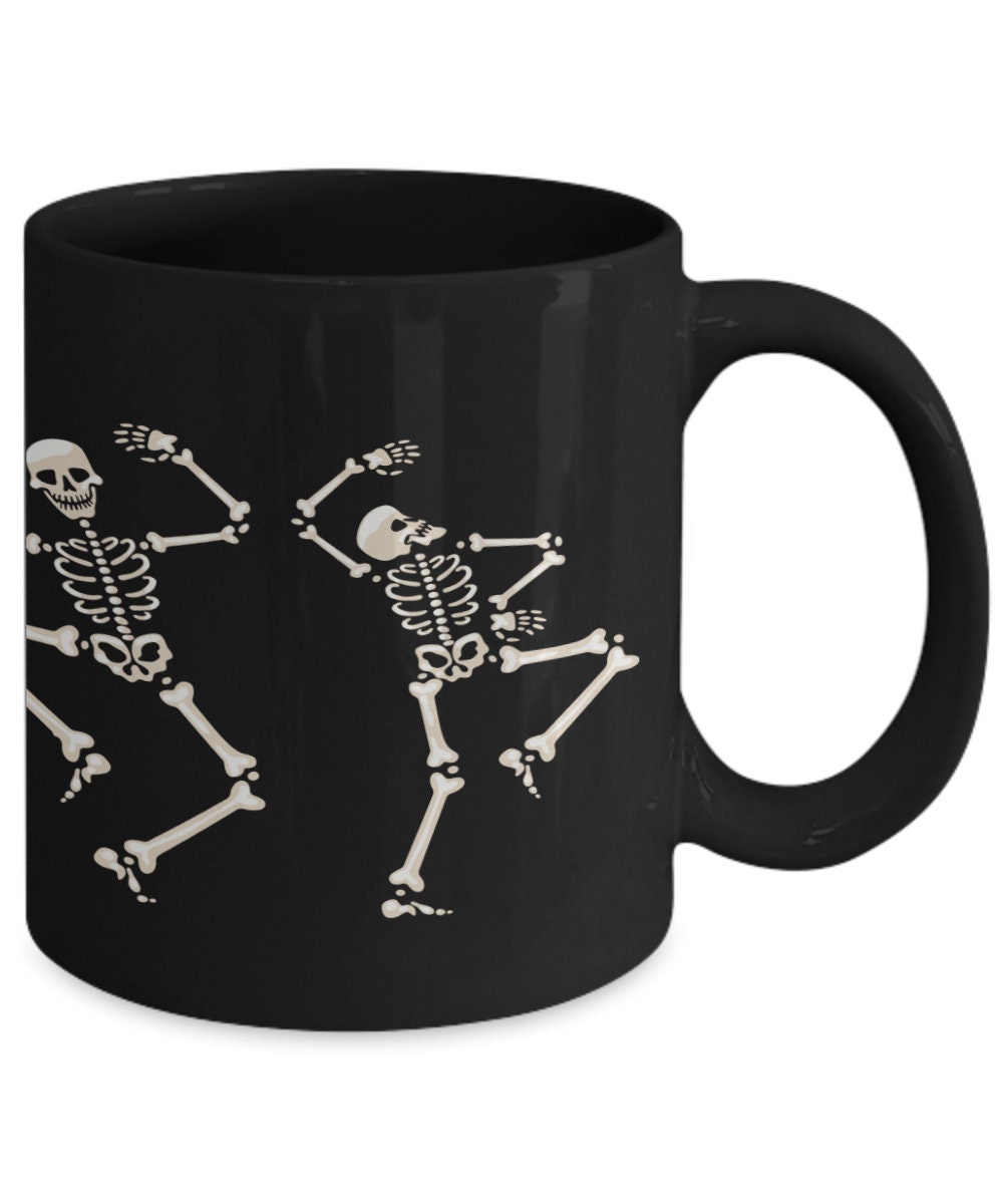 Dancing Skeleton Mug 15oz Skeleton Coffee Mugs Halloween Mugs Halloween ...