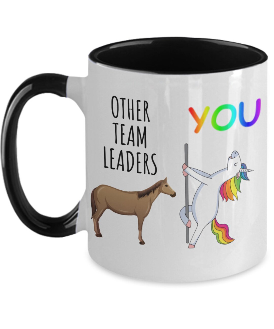 Funny Team Leader Unicorn Mug: Funny Team Leader Gift | Team Leader ...