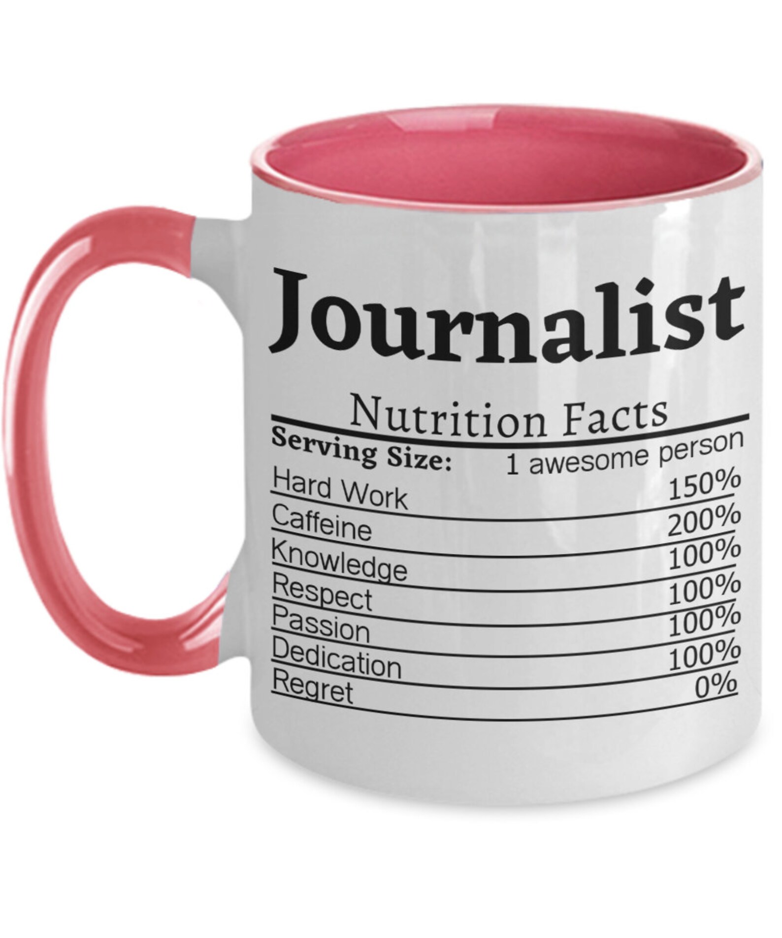 Journalist Nutrition Journalist Mug Journalist Gift for Journalist Gift ...