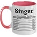 Singer Nutrition Singing Mug Singer Gift for Singer Gift Ideas Singer ...