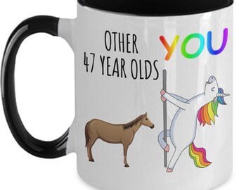 47th Birthday Gift 47 Years Old Funny 47th Birthday Mug 47 - Etsy