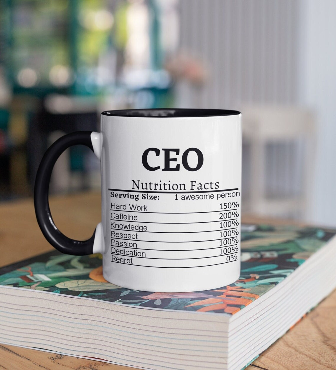 Funny CEO Nutrition Facts Mug for CEO Gift for CEO Coffee Mug Best Ceo ...
