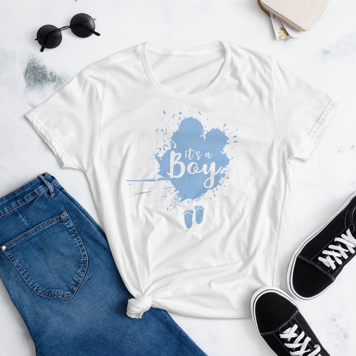 Baby Blue It's a Boy Digital Design to Use for Gender Reveal, Baby ...