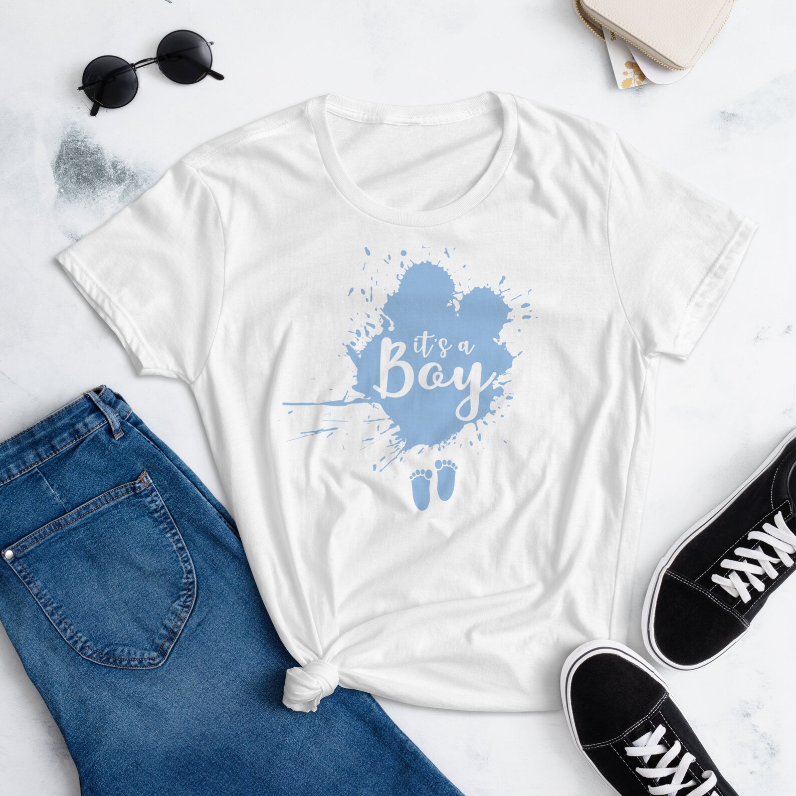Baby Blue It's a Boy Digital Design to Use for Gender Reveal, Baby ...
