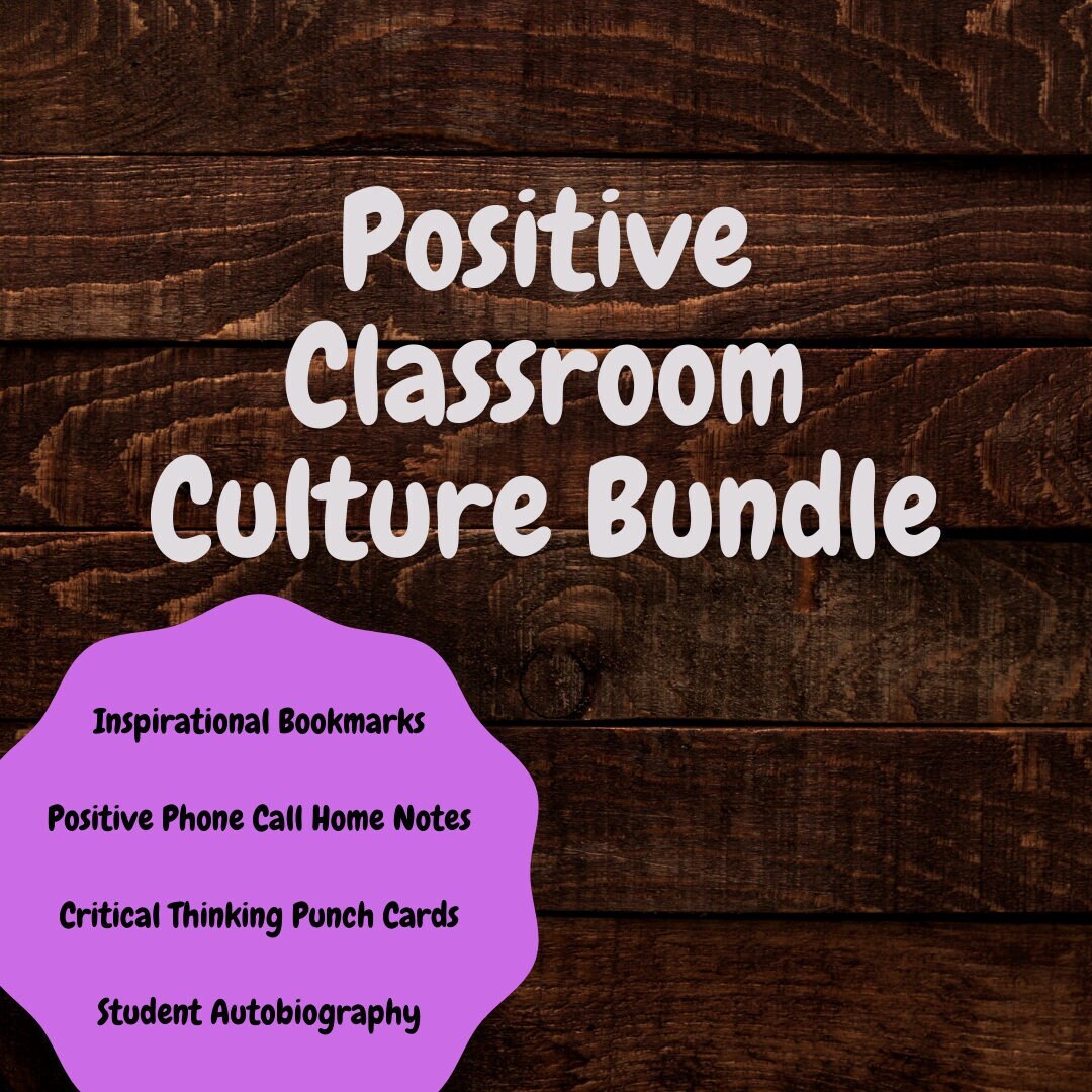 Classroom Culture Bundle - Etsy