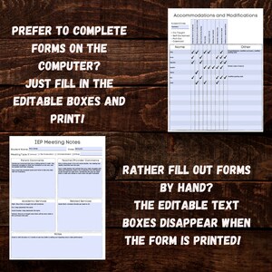 Special Education Planning Bundle fillable - Etsy