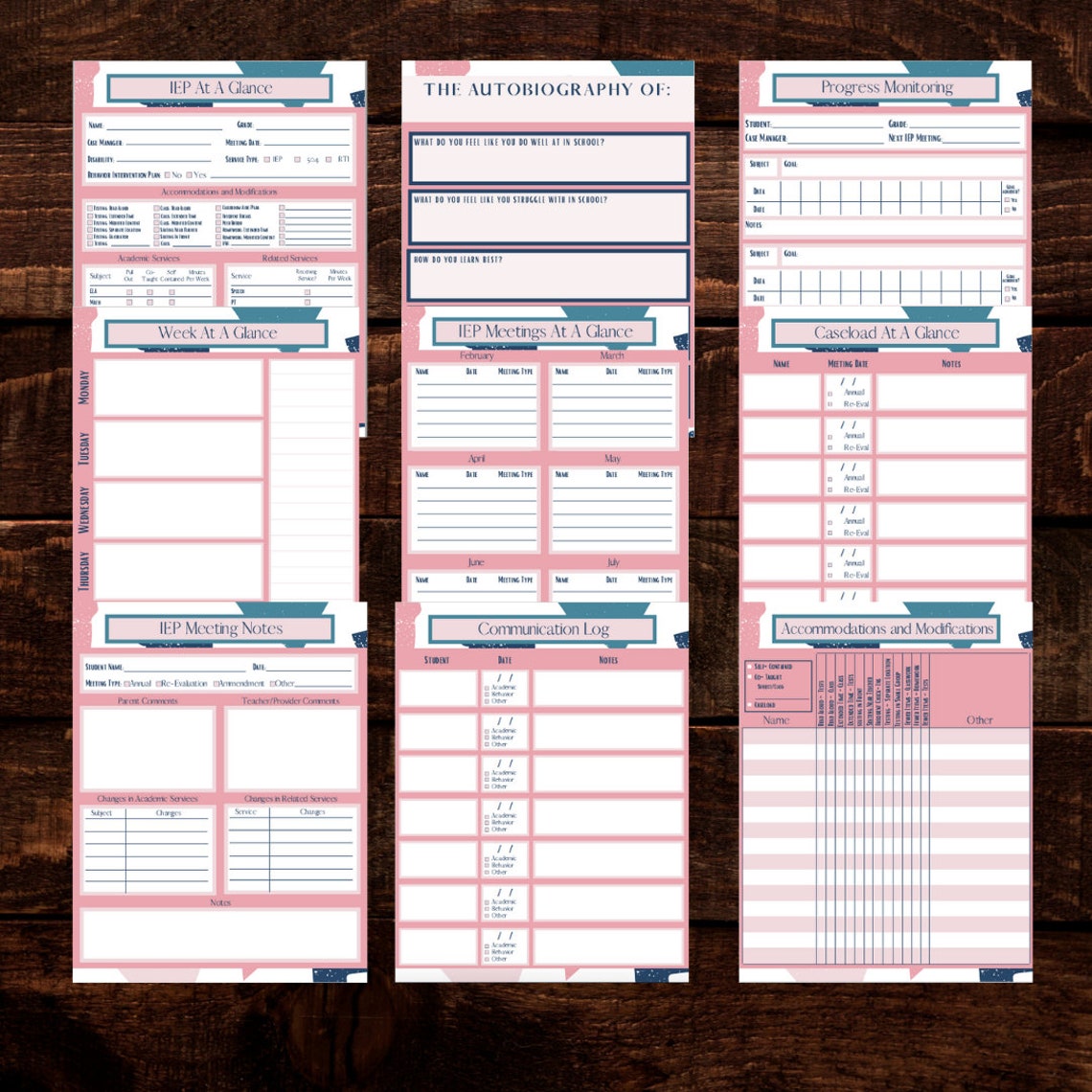 Special Education Planning Bundle (fillable) - Etsy