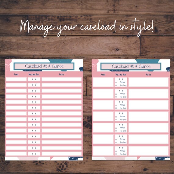 Special Education Caseload Overview editable - Etsy