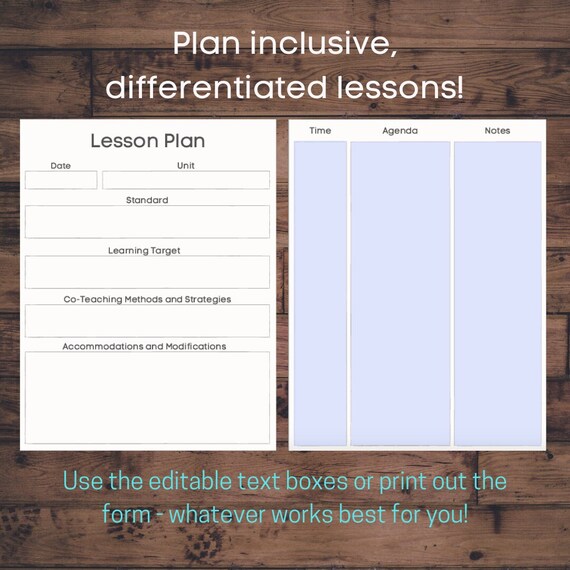 Lesson Plan Format For Special Education