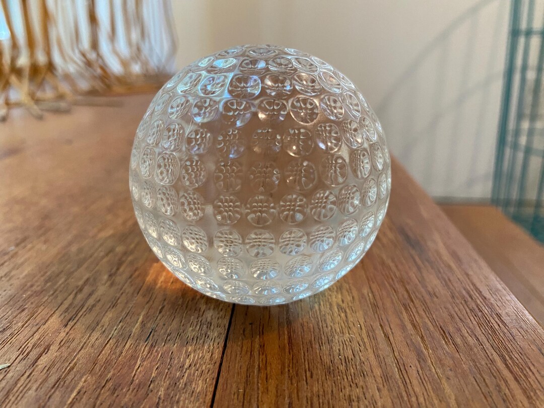 Waterford Crystal Golf Ball Paperweight - Etsy