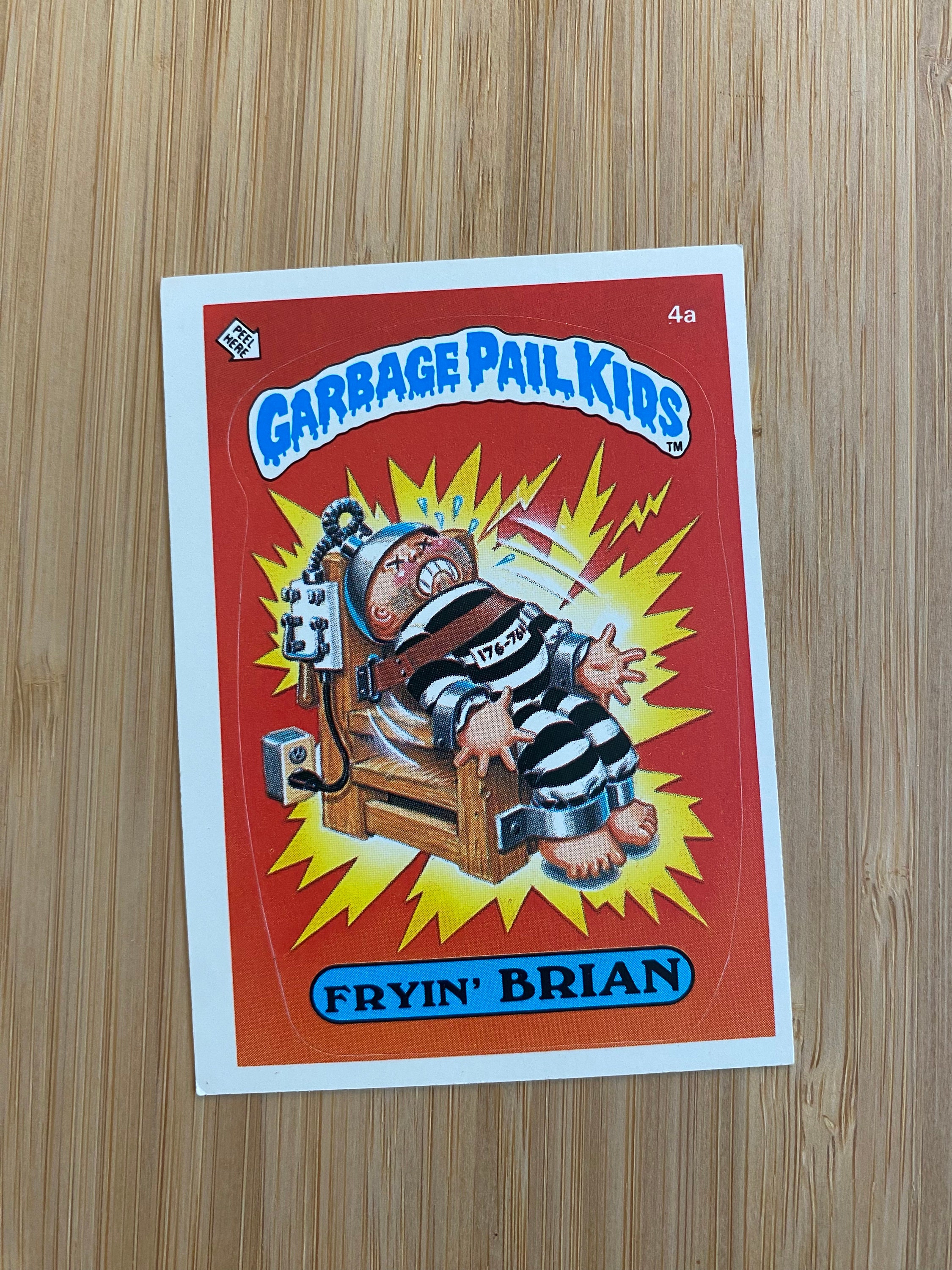 RARE Fryin' Brian, 4a Original Series 1985 Garbage Pail Kids - Etsy