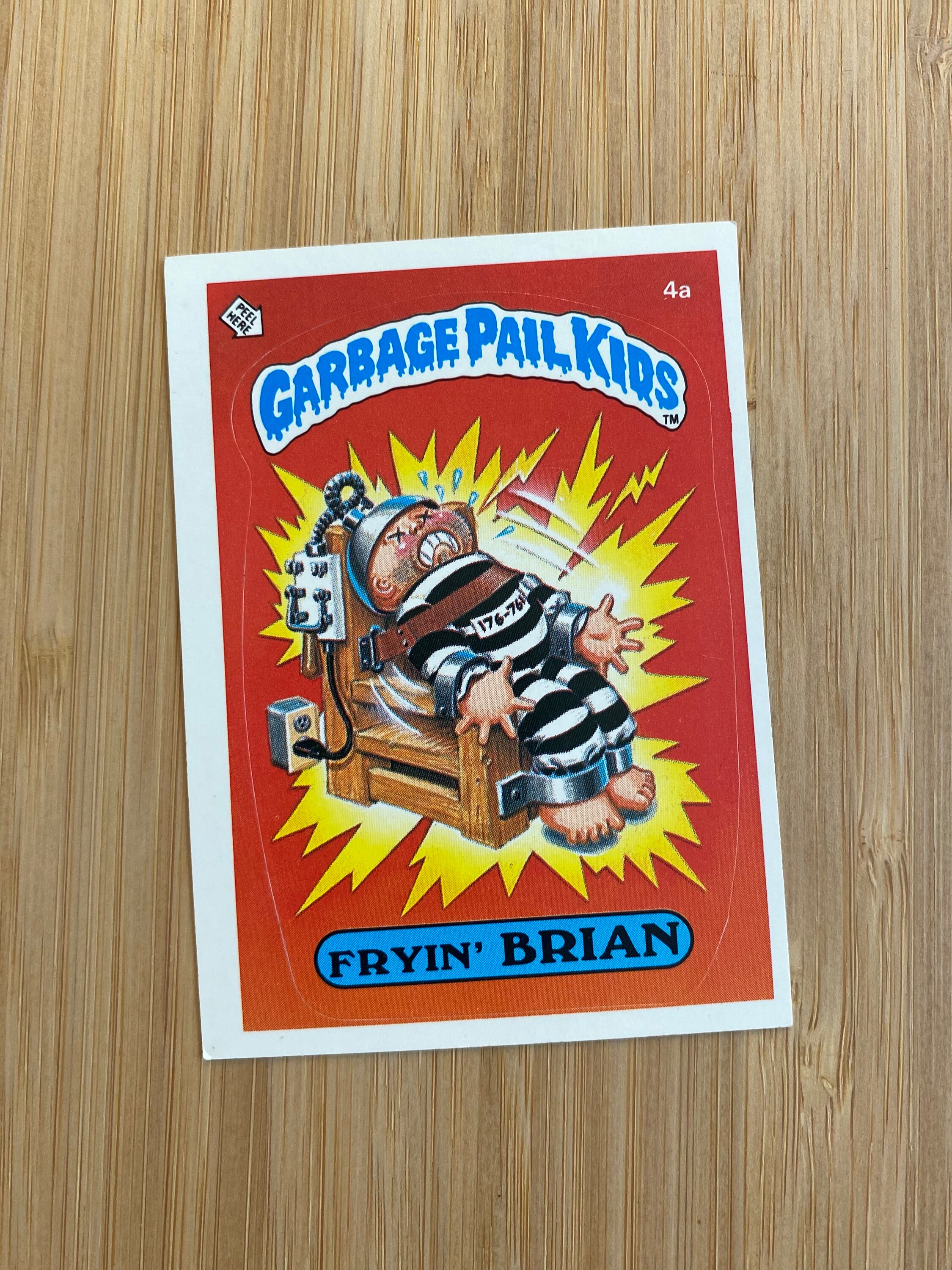 RARE Fryin' Brian, 4a Original Series 1985 Garbage Pail Kids - Etsy