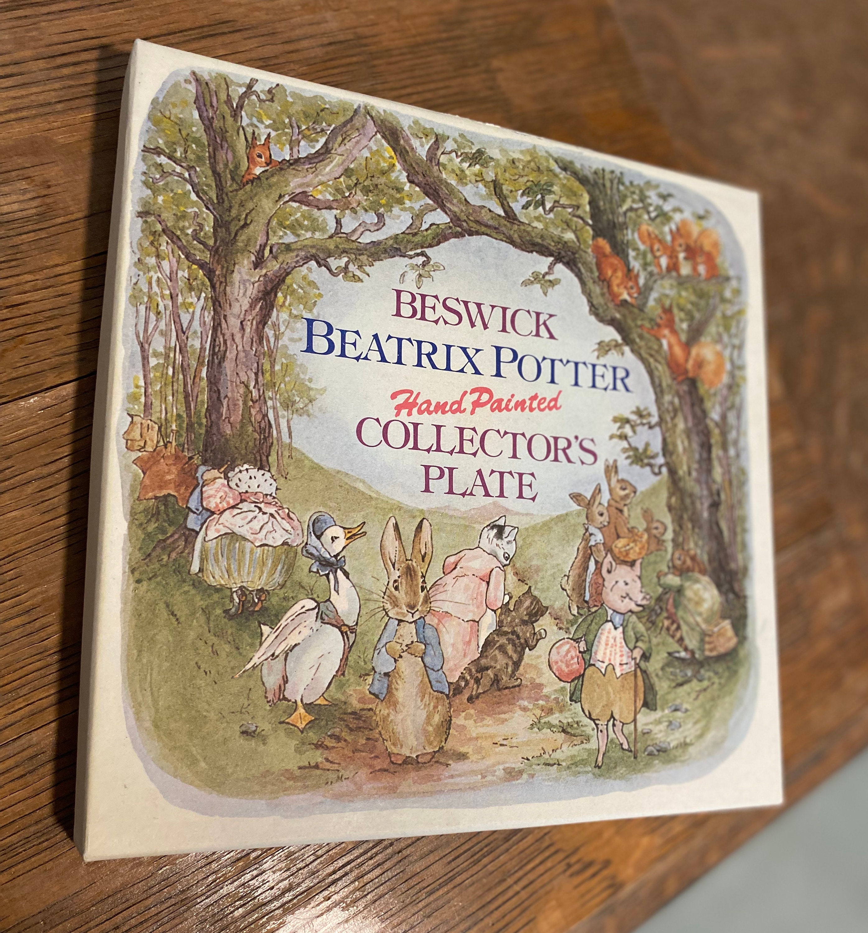 Scenes From Beatrix Potter Beswick Hand Painted Collector Plate in Box ...