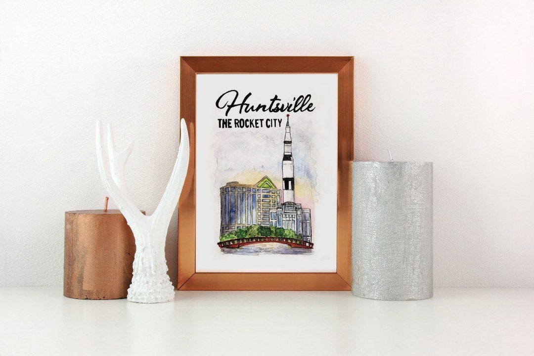 Rocket City Print - Etsy