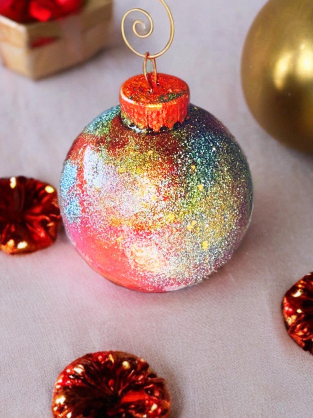Graffiti Glam Christmas Ornament - Etsy