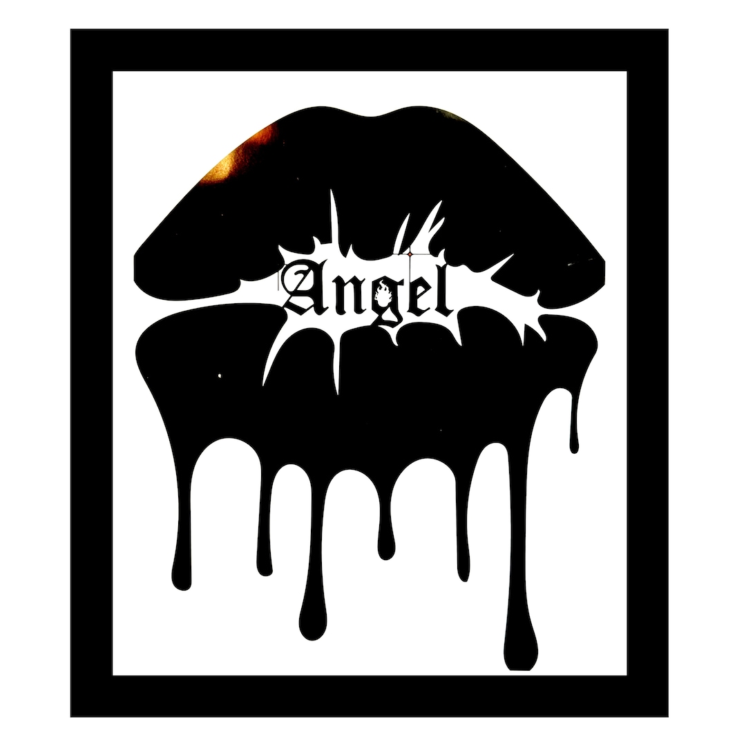 Lips of an Angel Drip Glossy Print - Etsy