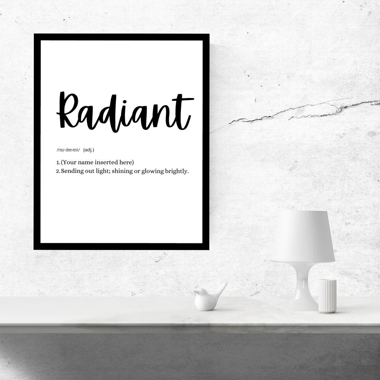 I AM RADIANT , Custom Definition Art Print - Etsy