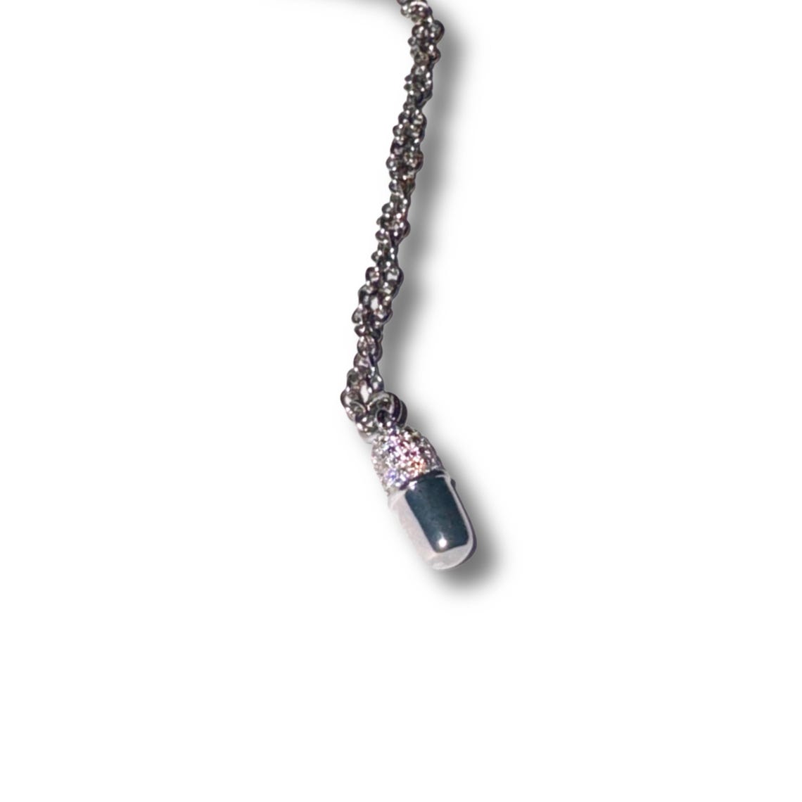 18k Gold Filled Silver Bling Chill Pill Necklace - Etsy