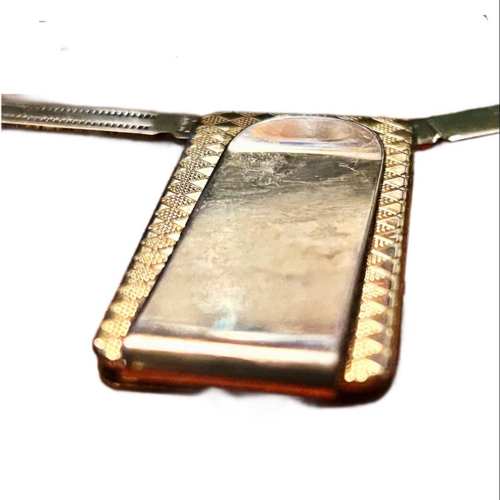 Vintage Signed Colonial Money Clip Pocket Knife & Nail File - Etsy