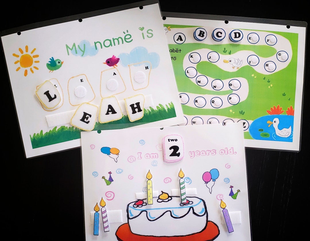 Toddler - Pre-k Learning Binder | 100% High Quality Laminated, Comes ...