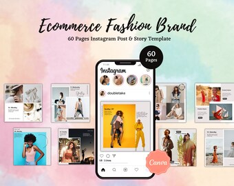 Ecommerce Instagram Template Fashion Brand Instagram Template Ecommerce ...